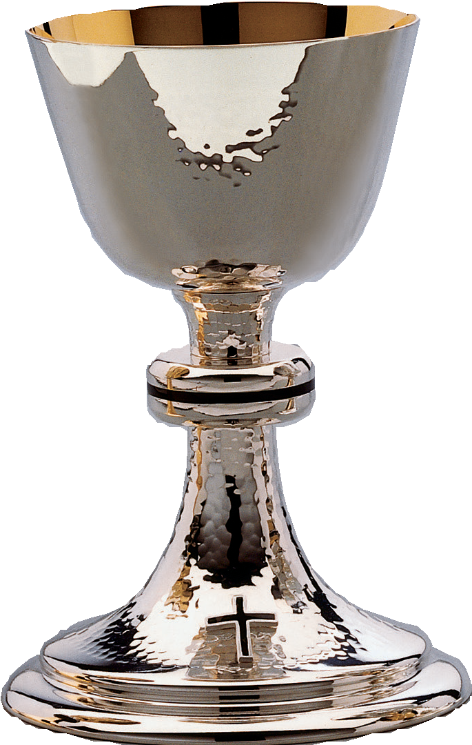 Traditional Style Hand Hammered Chalice and Dish Paten — Matthew F. Sheehan