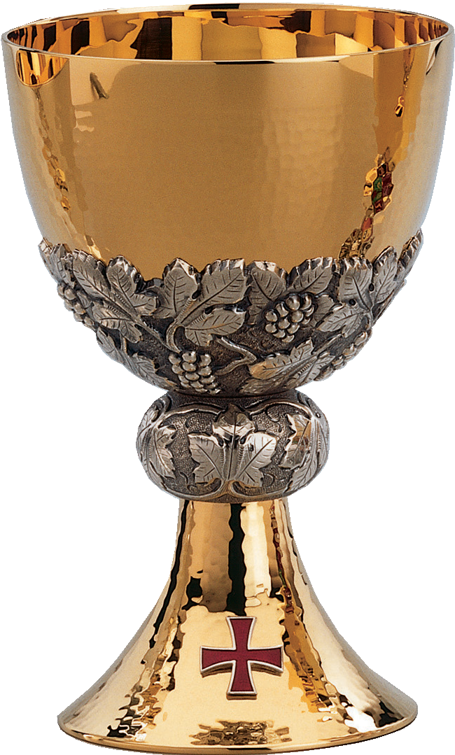 Artistic grapevine design Chalice and Bowl Paten — Matthew F. Sheehan