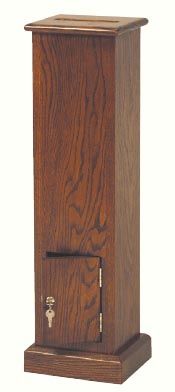 Standing Collection Box With Locked Door — Matthew F. Sheehan