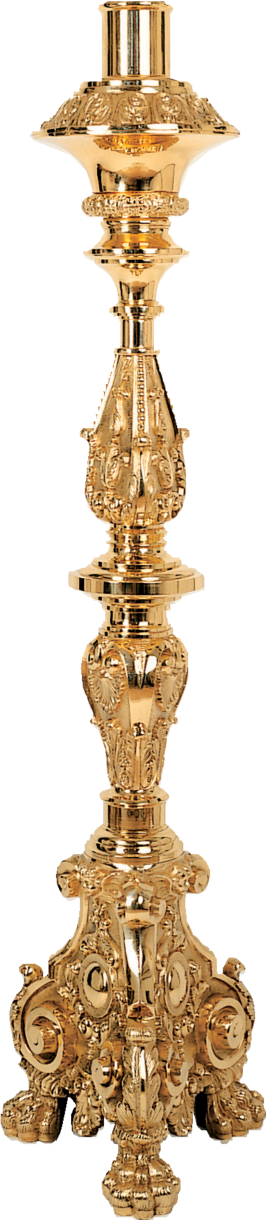 Bronze Cast Paschal Candlestick - Baroque Style - Matthew F. Sheehan