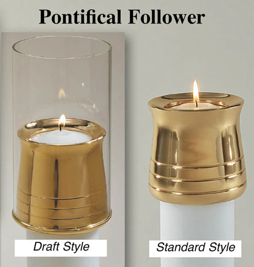 "Pontifical" Brass or Bronze #10 Candle Followers — Matthew F. Sheehan