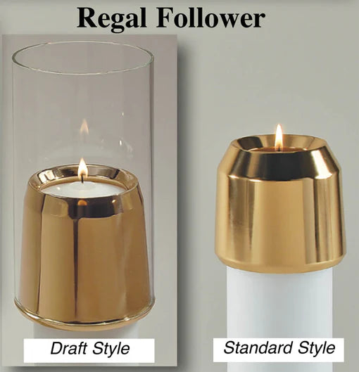 Traditional Brass or Bronze "Regal" #44 Candle Follower — Matthew F ...