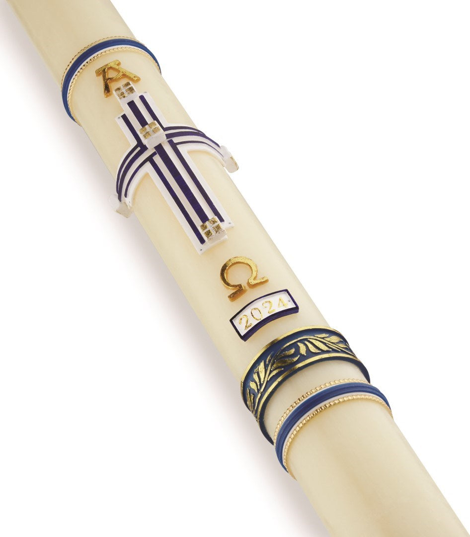 Root Candles "Walk By Faith" Series #76 Paschal Candle — Matthew F. Sheehan
