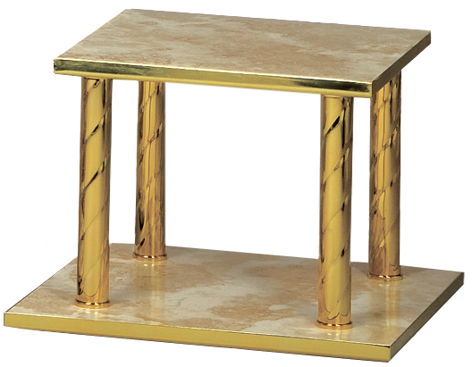 Thabor Table with Brass Shelves — Matthew F. Sheehan