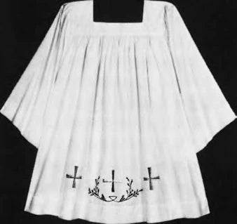 Beau Veste Tailored Priest's Surplice – Wheat and Cross Embroidery ...