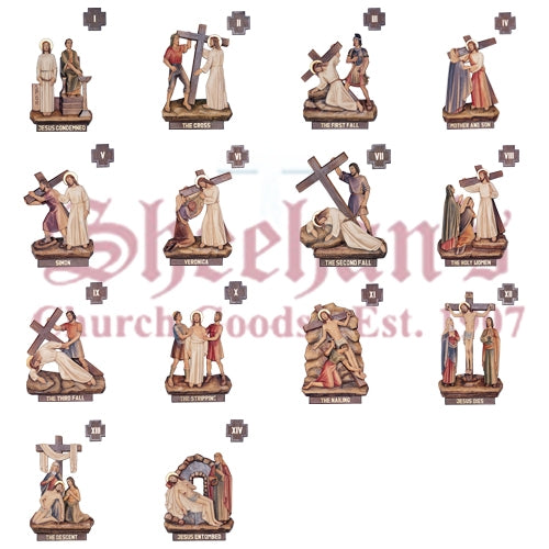 Demetz 14 Stations Of The Cross In Linden Wood — Matthew F. Sheehan