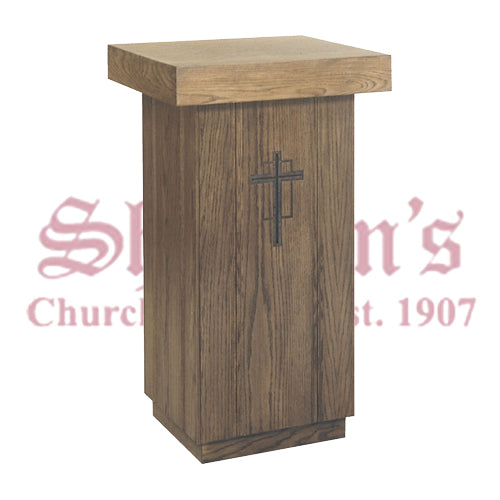 Traditional Tabernacle Stand with Carved Cross — Matthew F. Sheehan