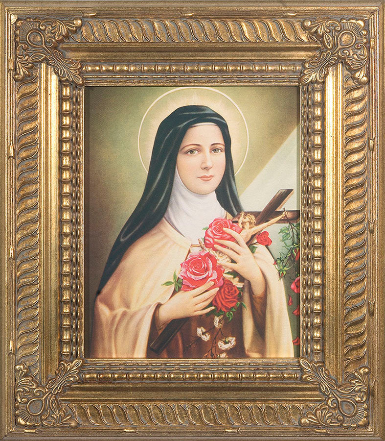 St. Therese of Lisieux Canvas - Gold Museum Framed Art — Matthew F. Sheehan